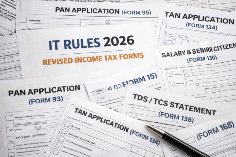 IT Rules 2026 Revised Forms: Structural Recasting of Income Tax Forms ...